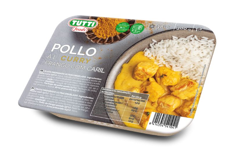 POLLO AL CURRY 300GR - Aqualund